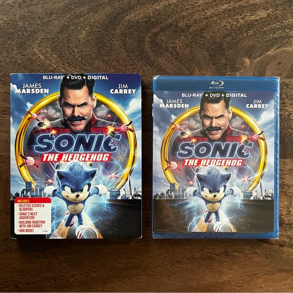 Media | Sonic The Hedgehog Live Action Bluray Dvd Digital Movies W ...